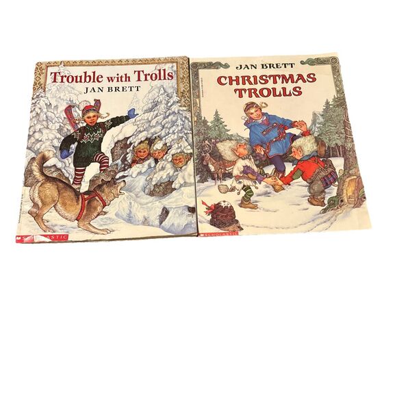 Other | Pair Of Books Christmas Trolls And Trouble With Trolls By Jan ...
